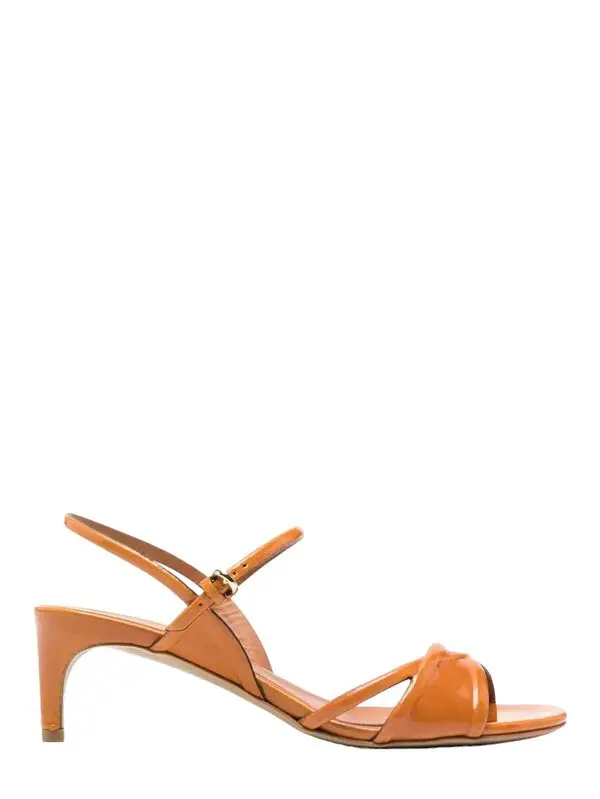 DEL CARLO Criss-cross Strap Sandals - Brown