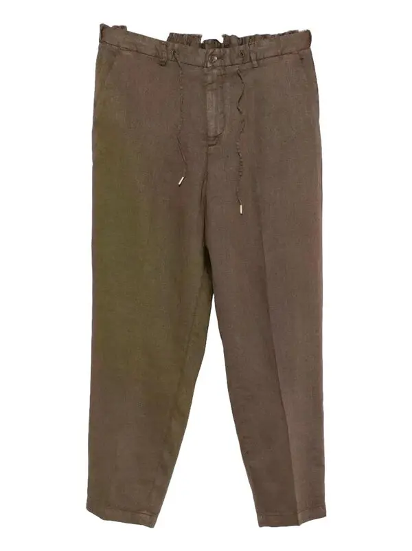 BRIGLIA 1949 Covent Drawstring Trousers - Brown