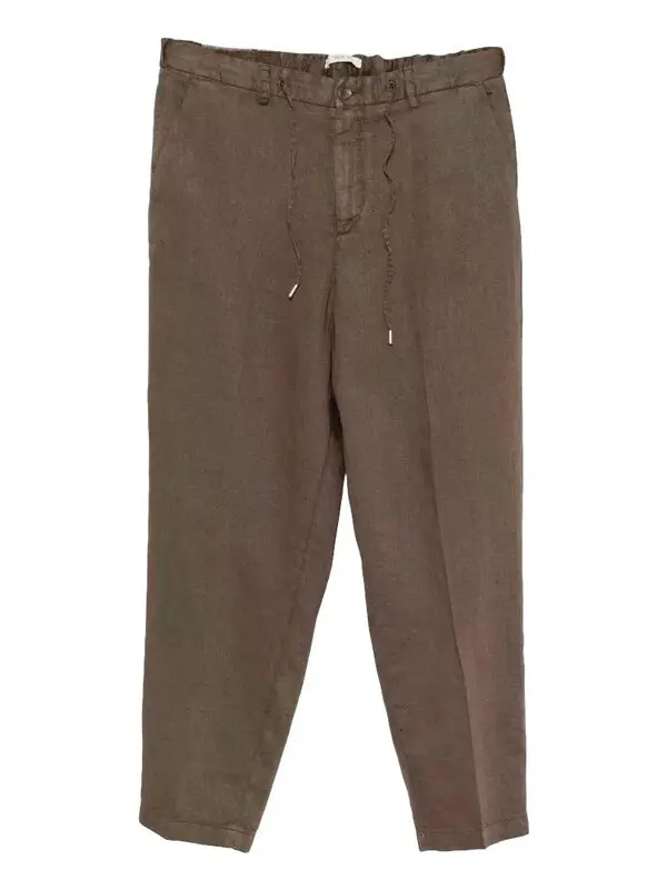 BRIGLIA 1949 Covent Drawstring Trousers - Brown