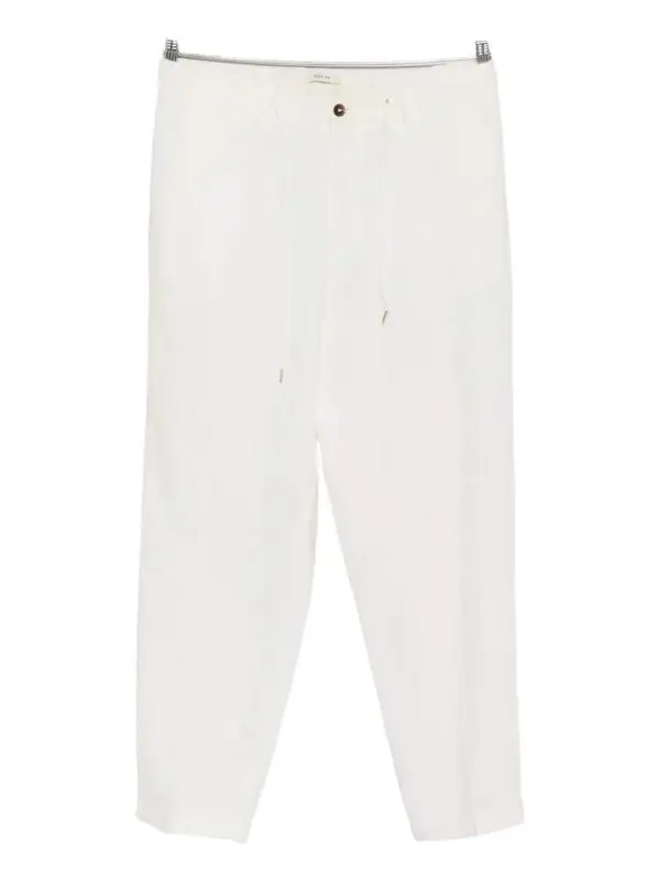 BRIGLIA 1949 Drawstring Trousers - White