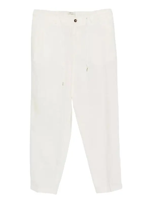BRIGLIA 1949 Drawstring Trousers - White