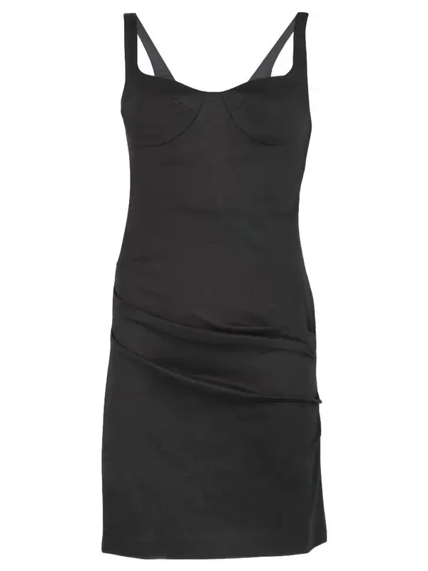 Simkhai Lindy Sculpted Mini Dress - Black