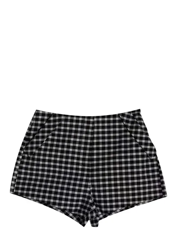 Posse Chaira Check Shorts - Black