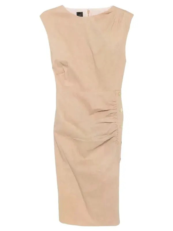 Pinko Alissa Ruched Mini Dress - Neutrals