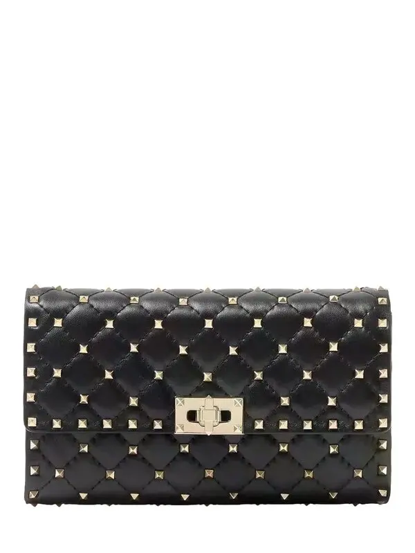 Valentino Garavani Quilted Studded Clutch - Black