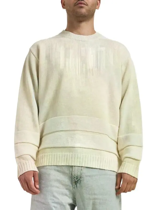 Stone Island Striped Crew-neck Sweater - Neutrals