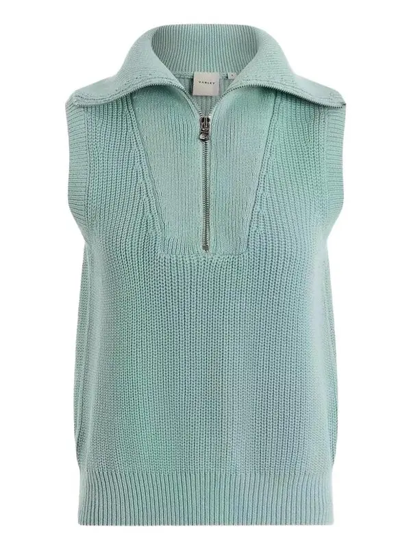 Varley Zip Knit Top - Blue