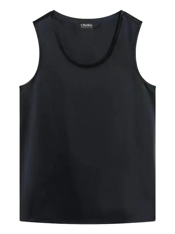 Max Mara Crew-neck Tank Top - Blue