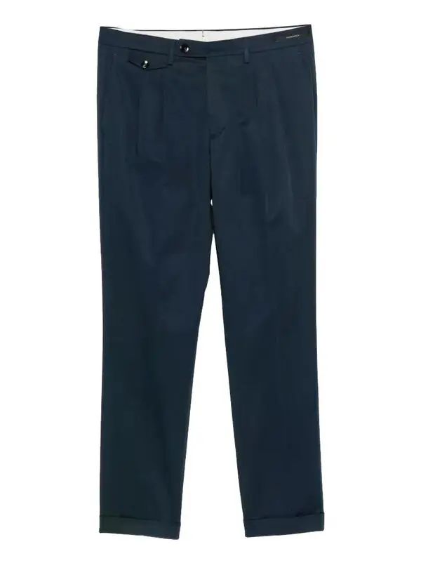 MICHAEL COAL Pleated Trousers - Blue
