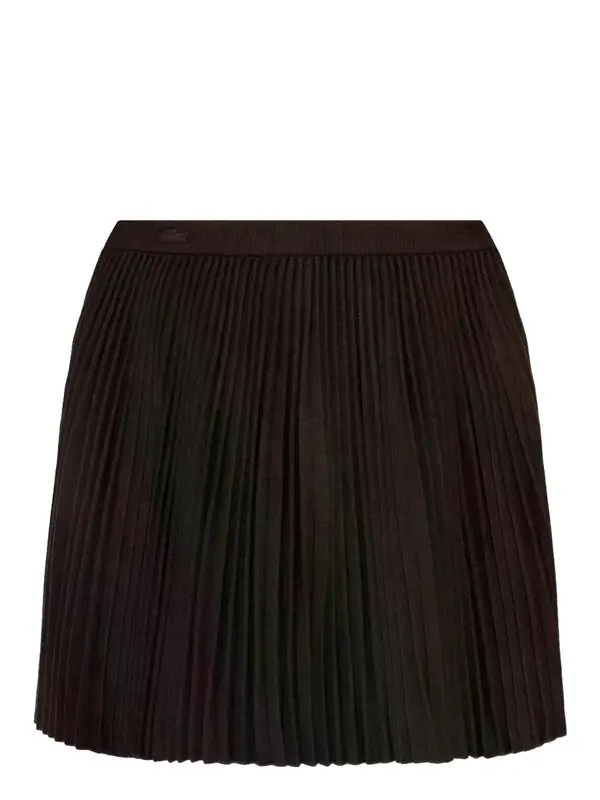 Lacoste Pleated Mini Skirt - Brown
