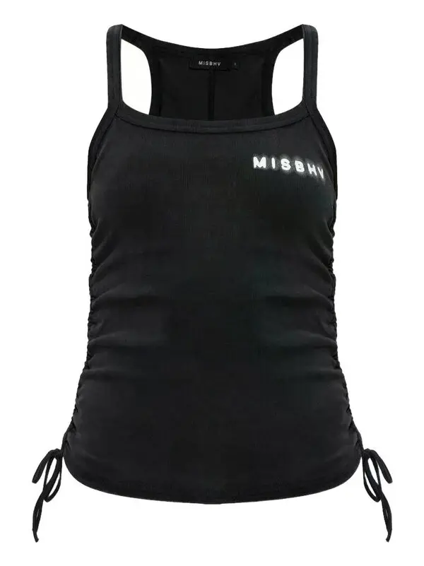 MISBHV Drawstring Top - Black