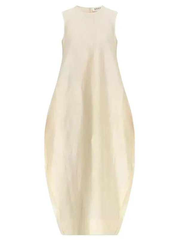 RÓHE Puffball Sleeveless Maxi Dress - Neutrals