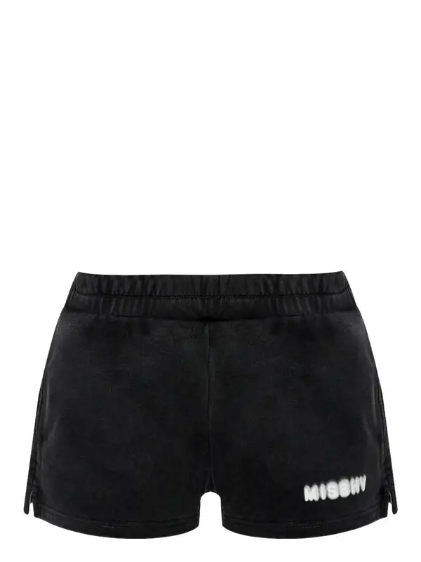 MISBHV Logo Detail Mini Shorts - Black