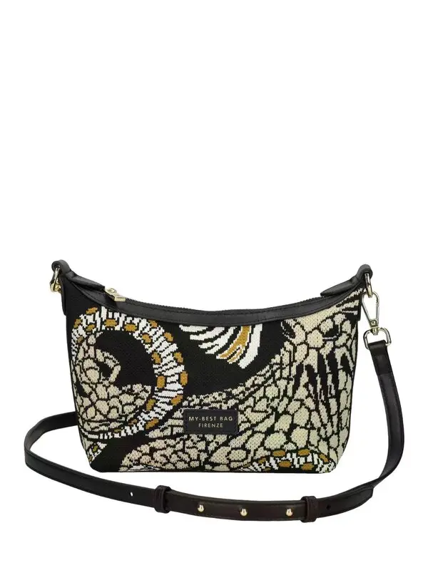 MY BEST BAG FIRENZE Printed Shoulder Bag - Black