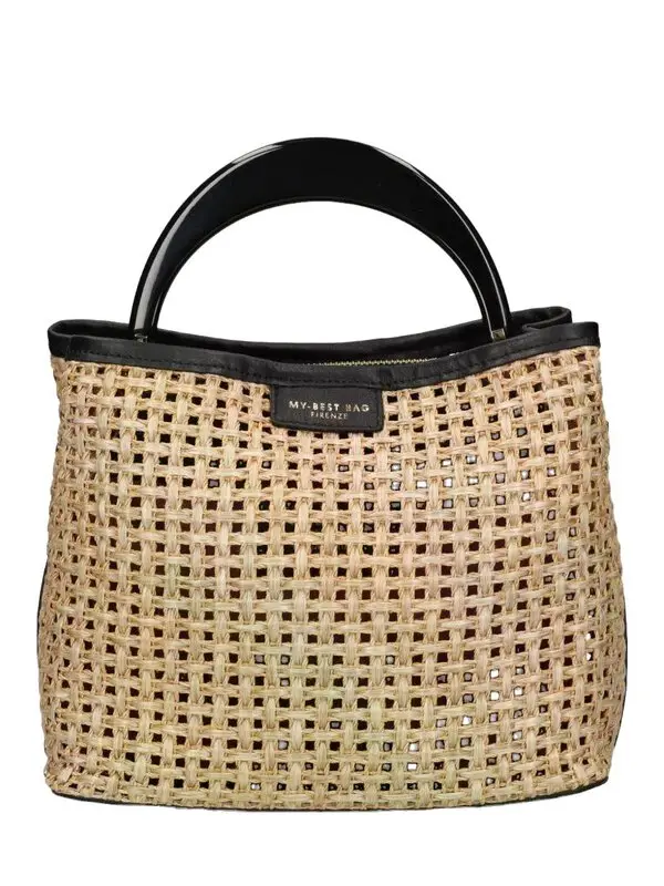 MY BEST BAG FIRENZE Raffia Tote Bag - Neutrals