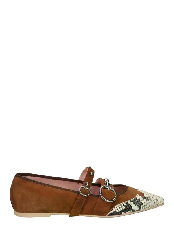 Pretty Ballerinas Paris Leather Ballet Flats - Brown