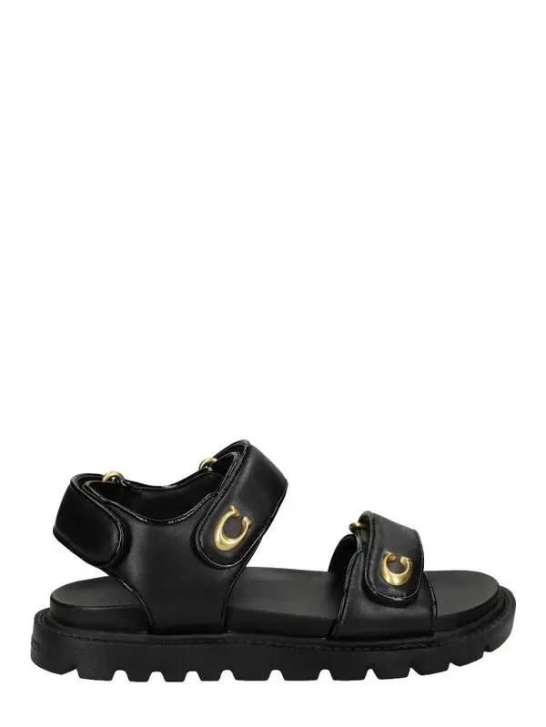 COACH Brynn Logo-detail Sandals - Black