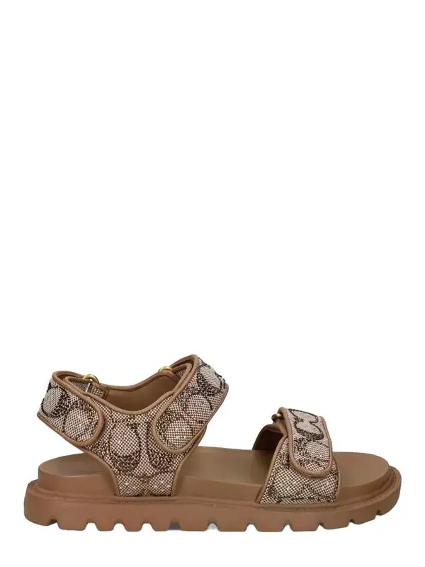 COACH Brynn Logo Sandals - Neutrals