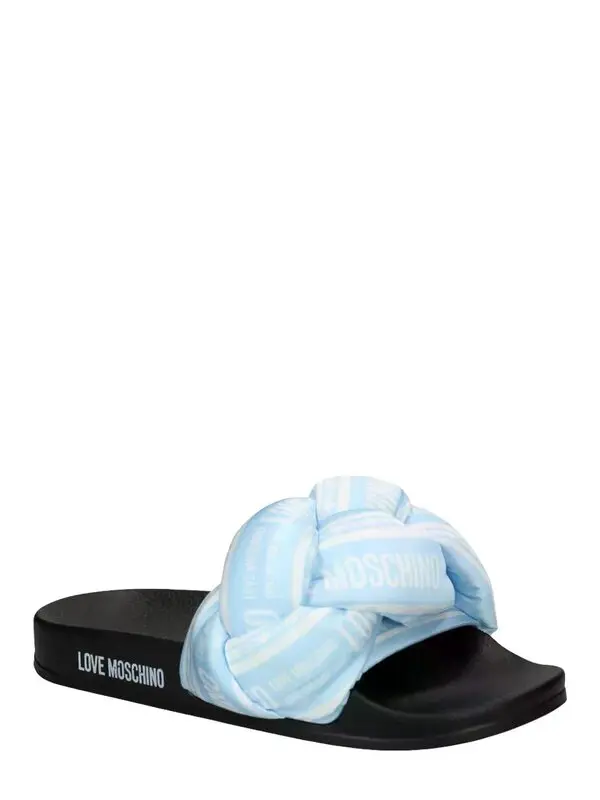 Moschino Printed Flip Flops - Blue