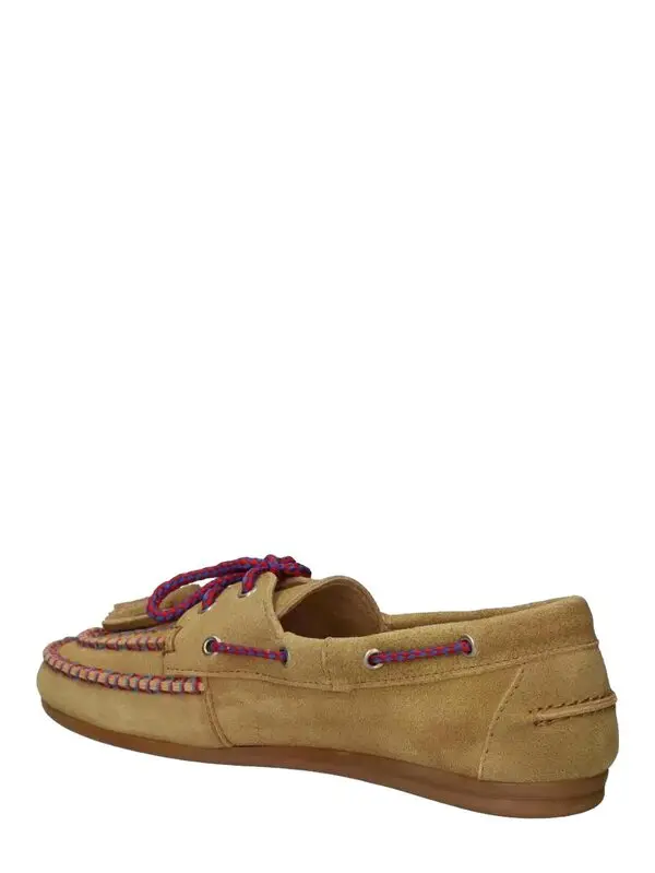POSA Tassel Lace-up Loafers - Neutrals