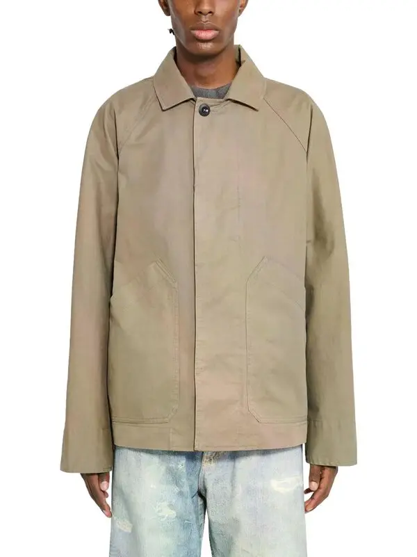 MARGARET HOWELL Raglan Cotton Jacket - Neutrals