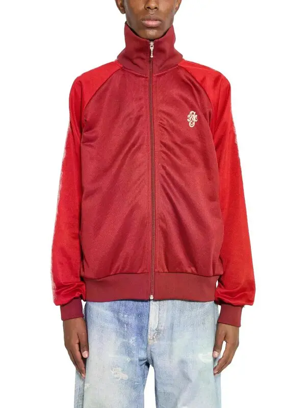 STOCKHOLM SURFBOARD CLUB Stripe Logo Jacket - Red