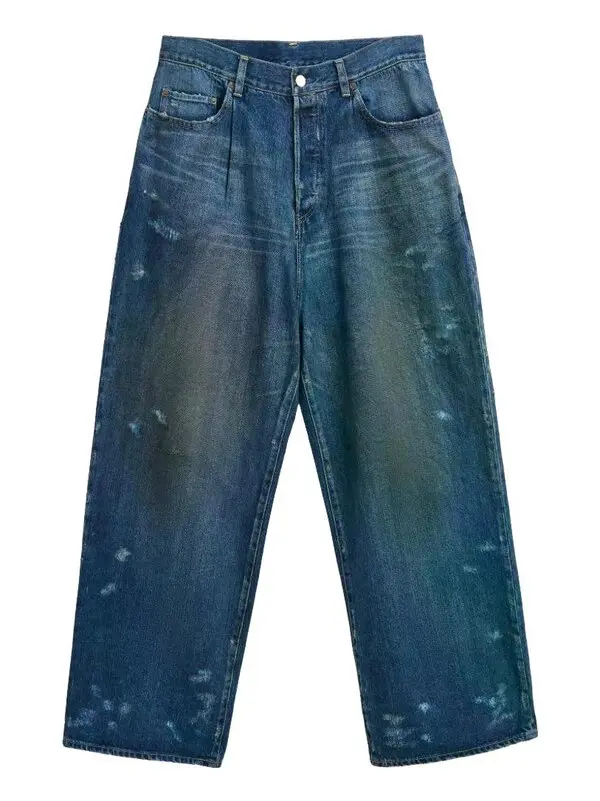SSSTEIN Baggy Denim Jeans - Blue