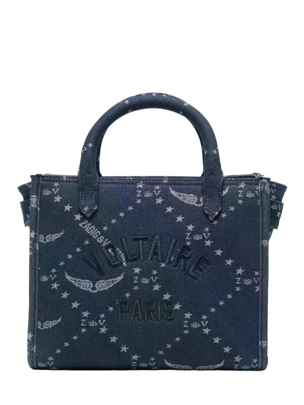 Zadig&Voltaire Angel Star-print Denim Tote Bag - Blue