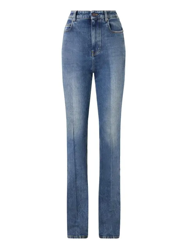 Balenciaga High-rise Skinny-leg Jeans - Blue