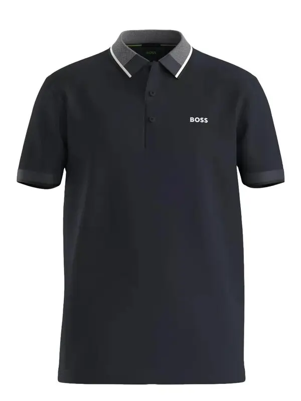 BOSS Button Polo Shirt - Blue