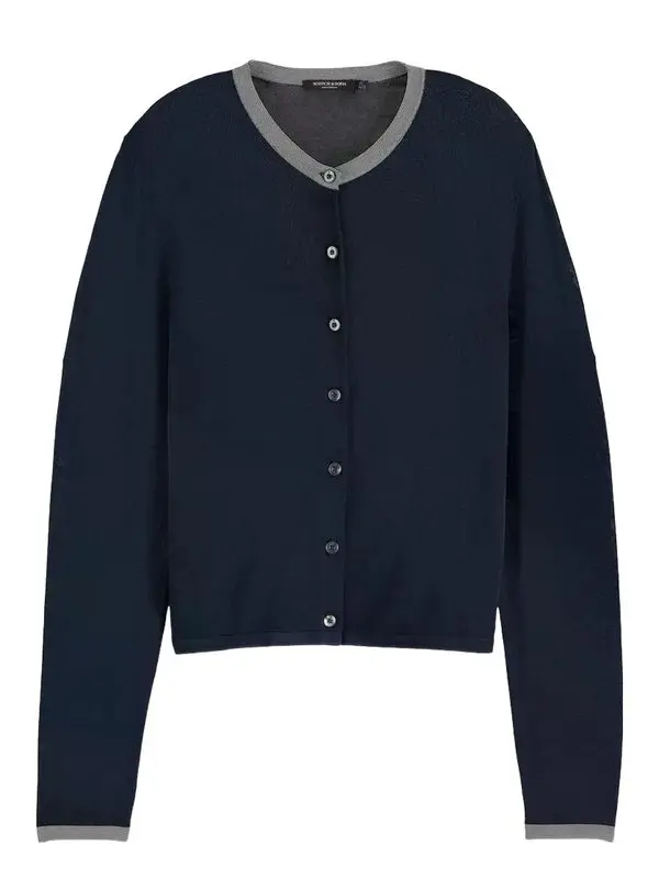 Scotch & Soda Buttoned Cardigan - Blue