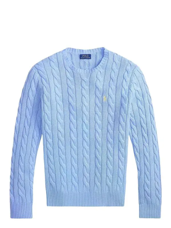 Polo Ralph Lauren Cable-knit Crew-neck Sweater - Blue