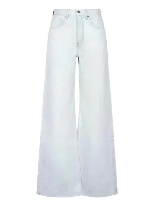 ANINE BING Lewis Frayed Jeans - Blue