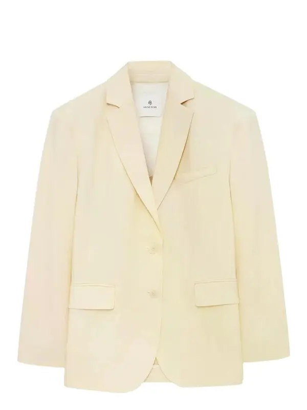 ANINE BING Quinn Single-breasted Blazer - Yellow