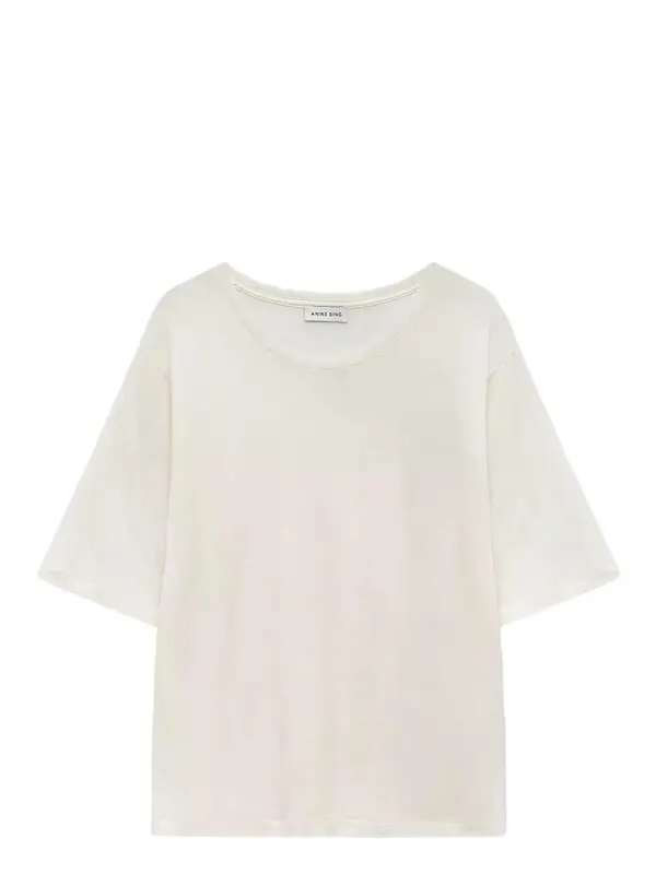 ANINE BING Margo Short-sleeved T-shirt - Neutrals