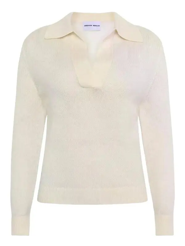EMERSON RENALDI Collared Sweater - Neutrals