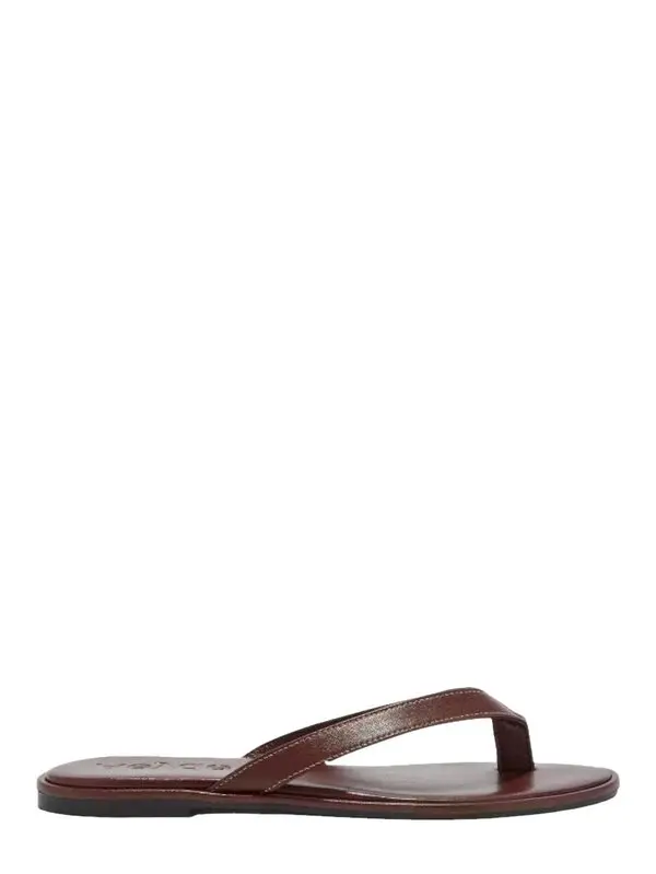 AeydĒ Melody Leather Flip-flops - Brown