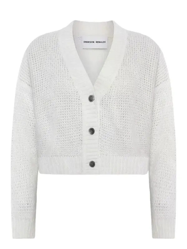 EMILIANO RINALDI Button Knitted Cardigan - White