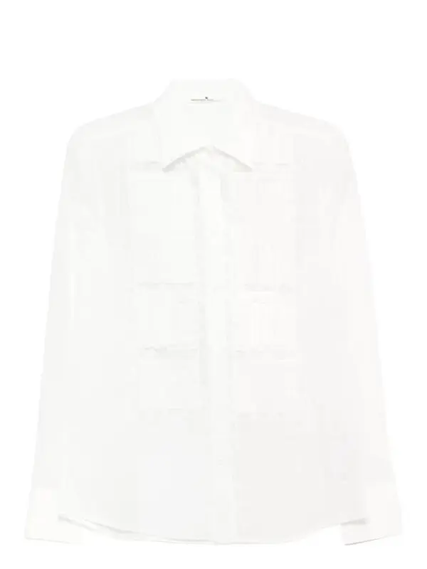 Ermanno Scervino Lace-trimmed Shirt - White