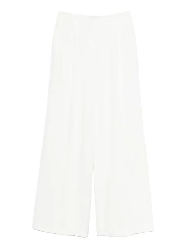 Ermanno Scervino Belt-loops Wide Leg Pants - White