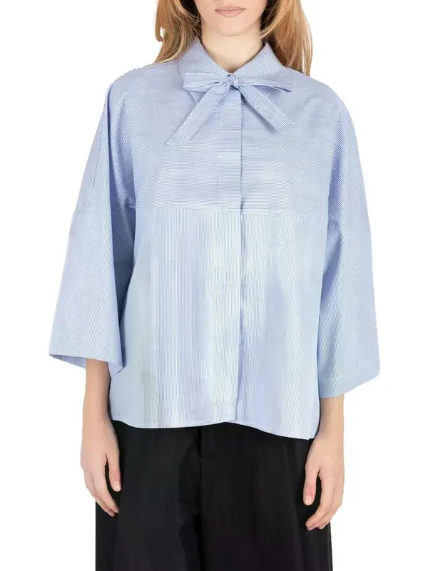 SOCIETE ANONYME Sakamoto Striped Shirt - Blue