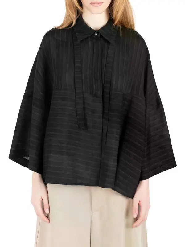 SOCIETE ANONYME Sakamoto Striped Shirt - Black