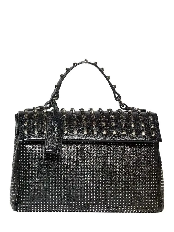 John Richmond Studded Top Handle Bag - Black