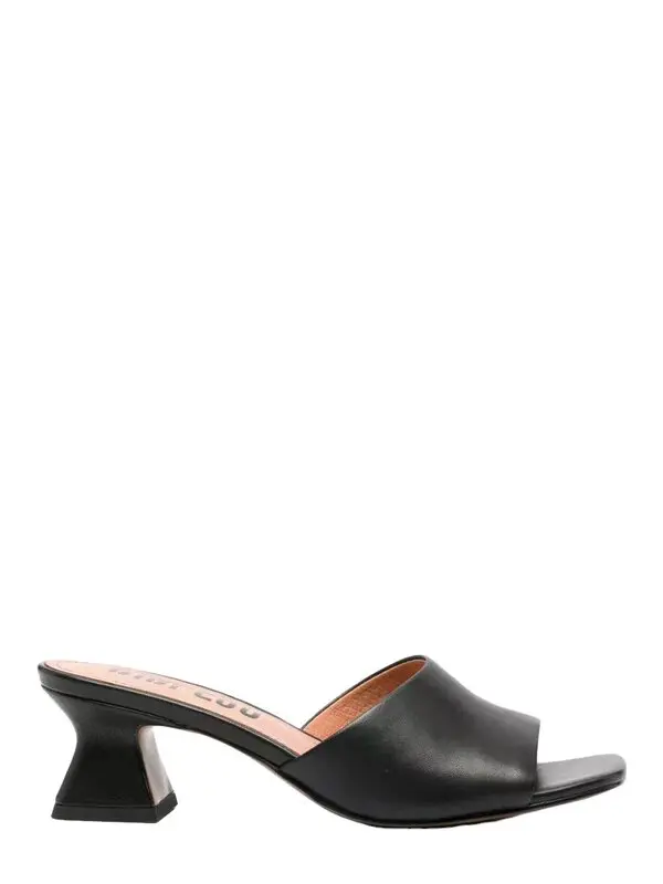 BIBI LOU Square Toe Mules - Black
