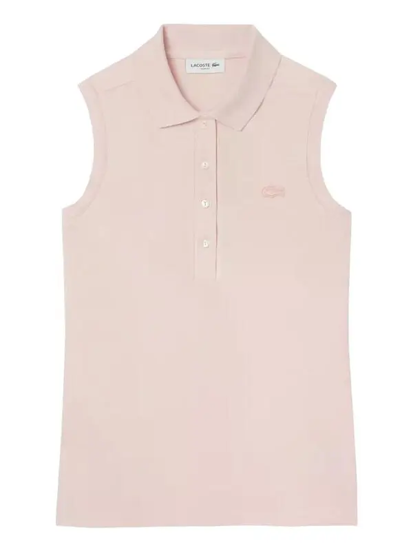 Lacoste L.12.d Sleeveless Polo Top - Pink