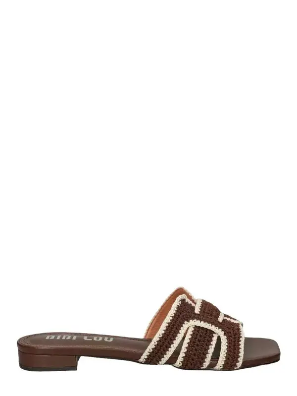 BIBI LOU Holly Woven Strap Sandals - Brown