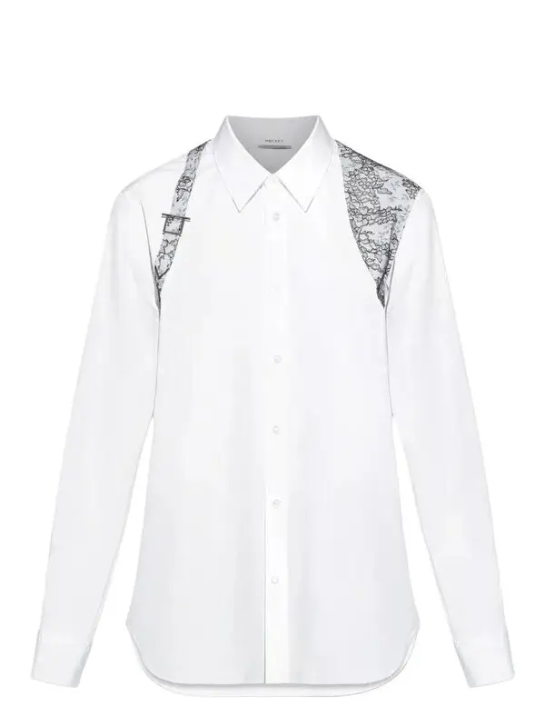 Alexander McQueen Lace-detail Shirt - White