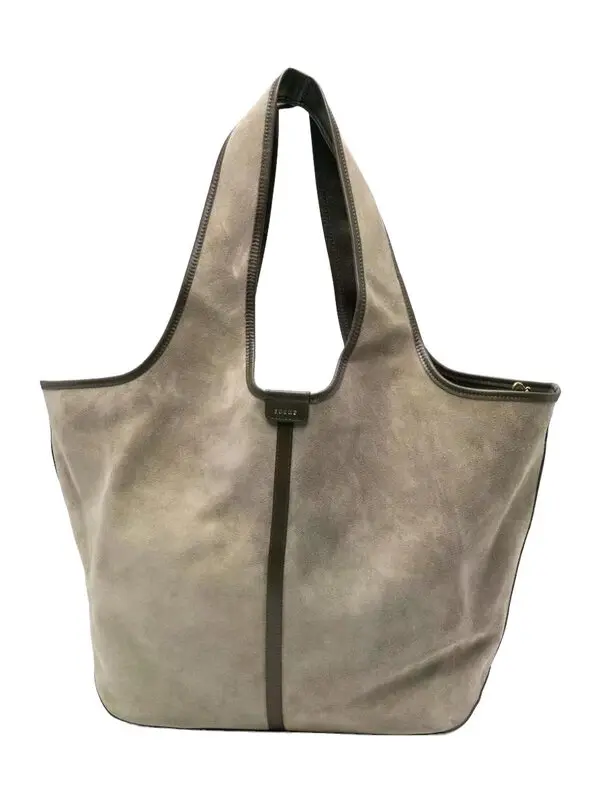 Soeur Douce Trim-detail Tote Bag - Grey