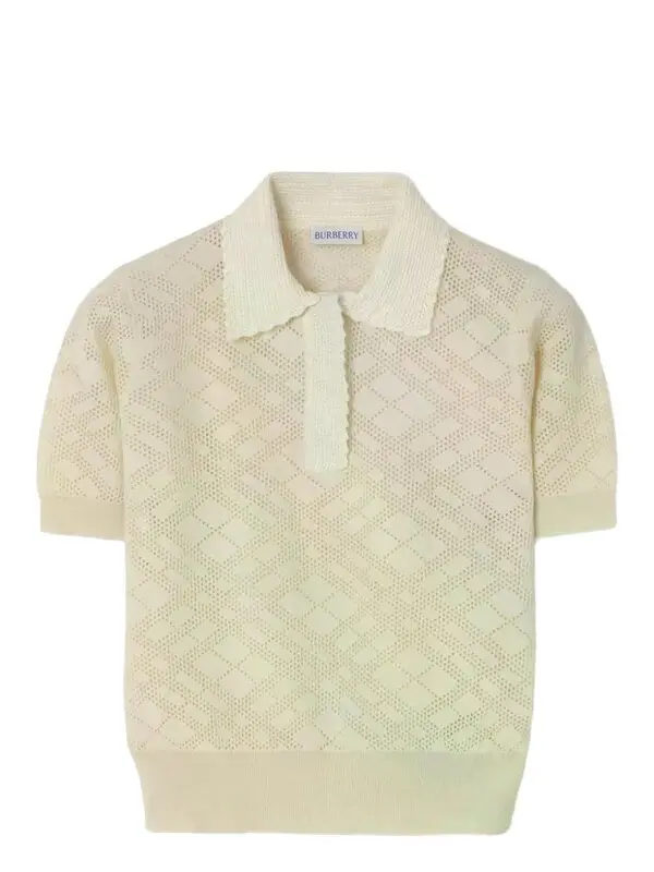 Burberry Check-pattern Polo Top - Neutrals
