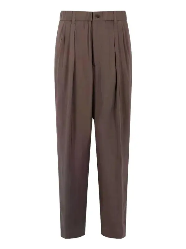 Giorgio Armani Pleated Trousers - Brown
